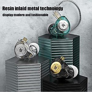 KZ EDX PRO in Ear Monitor IEM Wired Earbuds Earphones 1DD Wired Ear Buds HiFi Deep Bass with 1DD New 10mm Dynamic Driver Over Ear Headset with Detachable Cable (Black with Mic)