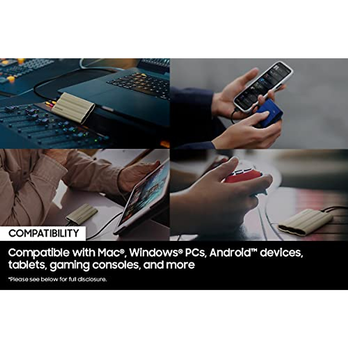 SAMSUNG T7 Shield 2TB, Portable SSD, up to 1050MB/s, USB 3.2 Gen2, Rugged, IP65 Rated, for Photographers, Content Creators and Gaming, External Solid State Drive (MU-PE2T0R/AM, 2022), Blue