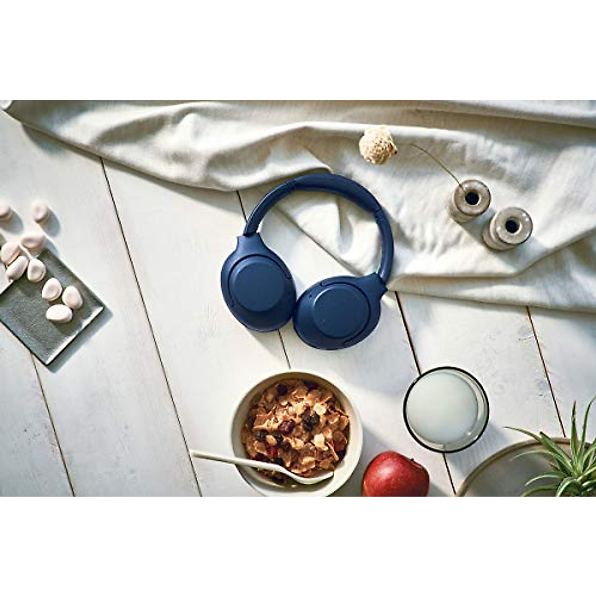 Sony WHXB900N Noise Cancelling Headphones, Wireless Bluetooth Over the Ear Headset - Blue (Amazon Exclusive)