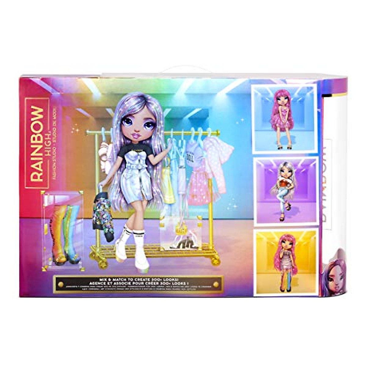 Rainbow High Fashion Studio with Avery Styles Fashion Doll Playset Includes Designer Outfits & 2 Sparkly Wigs for 300+ Looks, Gifts for Kids & Collectors, Toys for Kids Ages 6 7 8+ to 12 Years Old