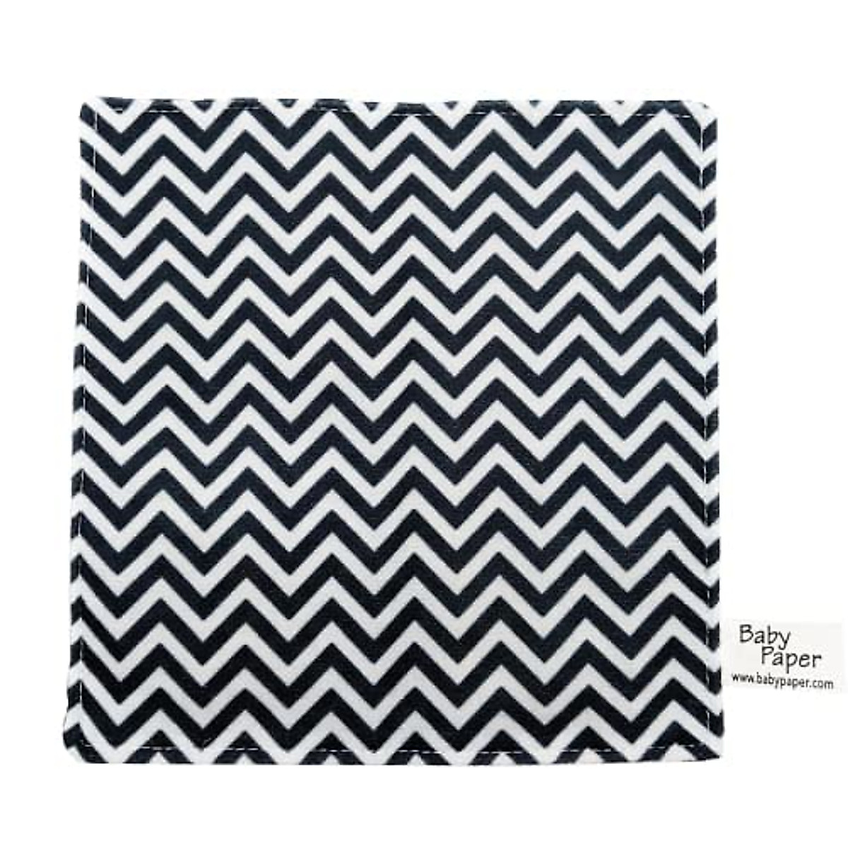 Baby Paper Original Crinkle Sensory Toy | Black and White Stripe and Zig Zag 2-Pack | Crinkle Paper for Babies | Sensory Baby Toys