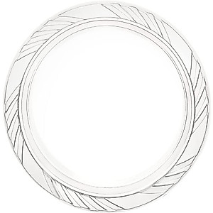 Munfix 7 Inch Clear Plastic Plates 200 Bulk Pack - Disposable Cake Plates for Dessert & Appetizers BBQ Party Dinner Travel and Events, Microwavable Recyclable