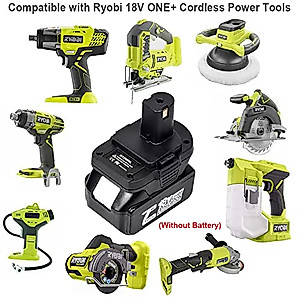 QINIZX Battery Adapter for Makita 18V Lithium Battery to Ryobi 18V One+ Lithium-Ion Cordless Tool, Convert Makita 18V Battery BL1860B BL1850B BL1840 BL1830B BL1815 to Ryobi 18V Battery P102 P108