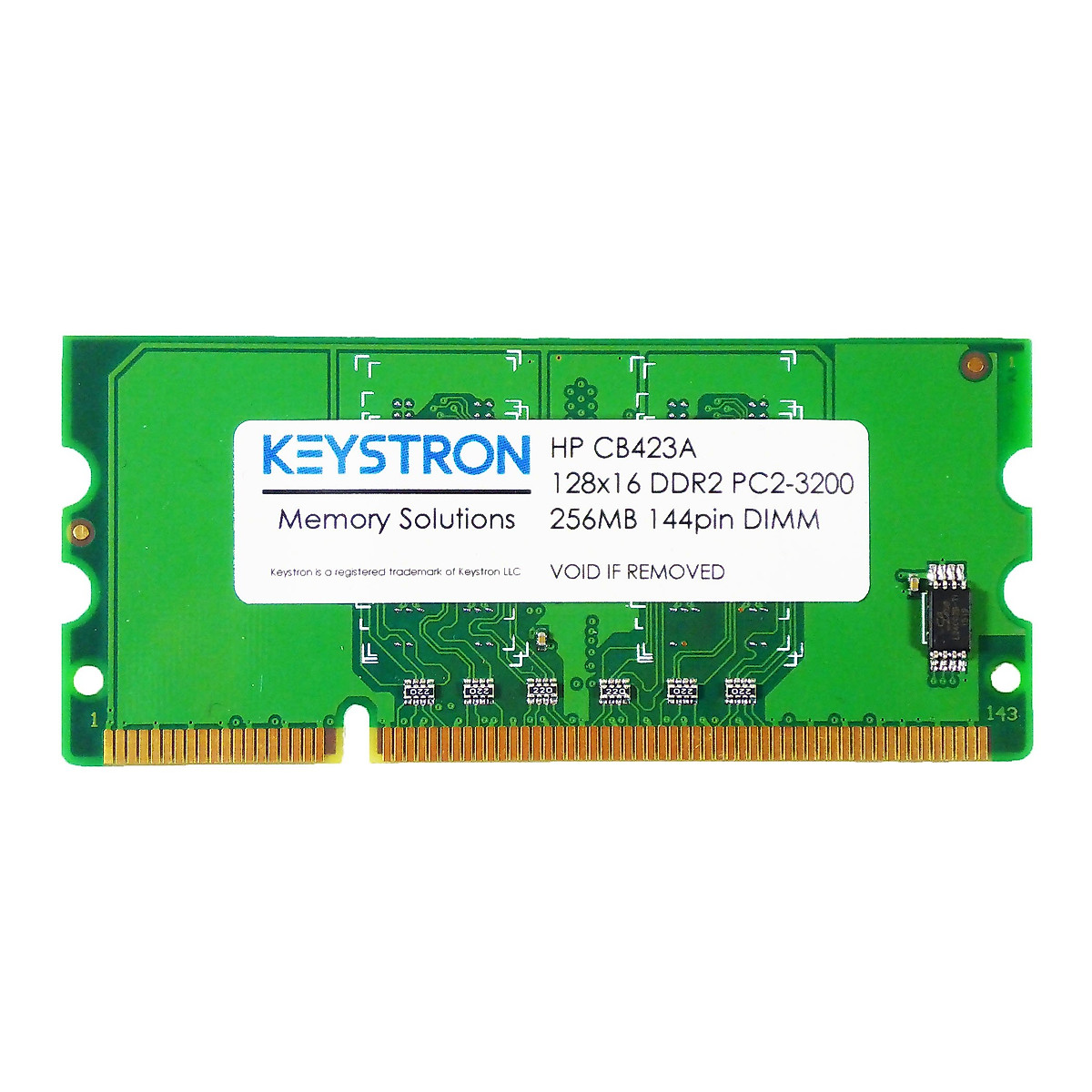 Keystron CB423A 256MB DDR2 144-pin DIMM Printer Memory for HP Laserjet CP2025x CP5225x CP5225dn Laser Jet Pro CP1525NW