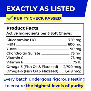 PAWFECTCHEW Pawfect Mobility - Glucosamine Treats for Dogs - Hip & Joint Health Supplement Chews w/Omega-3, Chondroitin, MSM - Made in USA - Joint Pain Relief - Hip & Joint Care - 120ct