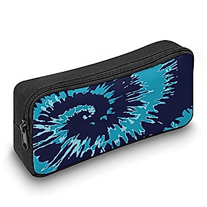 Navy Blue Tie Dye Pencil Case Pencil Pouch Coin Pouch Cosmetic Bag Office Stationery Organizer