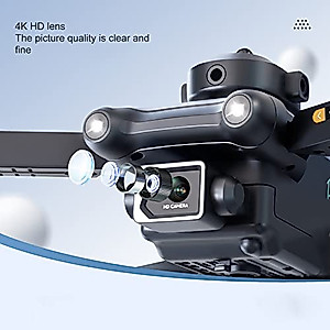 Mini WIFI RC Drone with 4K HD Dual Camera for Adults Kids, RC Helicopters Quadcopter with Position Hover, 360 Obstacle Avoidance, Speed Adjustment, Gesture recognition