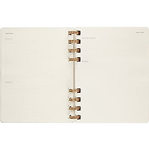 Moleskine Spiral 12 Month 2023 Academic Year Planner, Hard Cover, XL (7.5" x 9.75"), Oyster