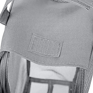 Simplify Hanging Mesh Toiletry Bag | Travel Organizer | Perfect for Dorm | Gym | Back to School | Shampoo | Shower Accessories | Grey