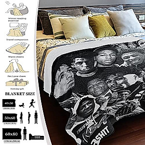Hip hop Theme Blanket Flannel Blankets Comfy Throw Blanket for Couch Fleece Blanket Throw Soft Blanket 60"x50"
