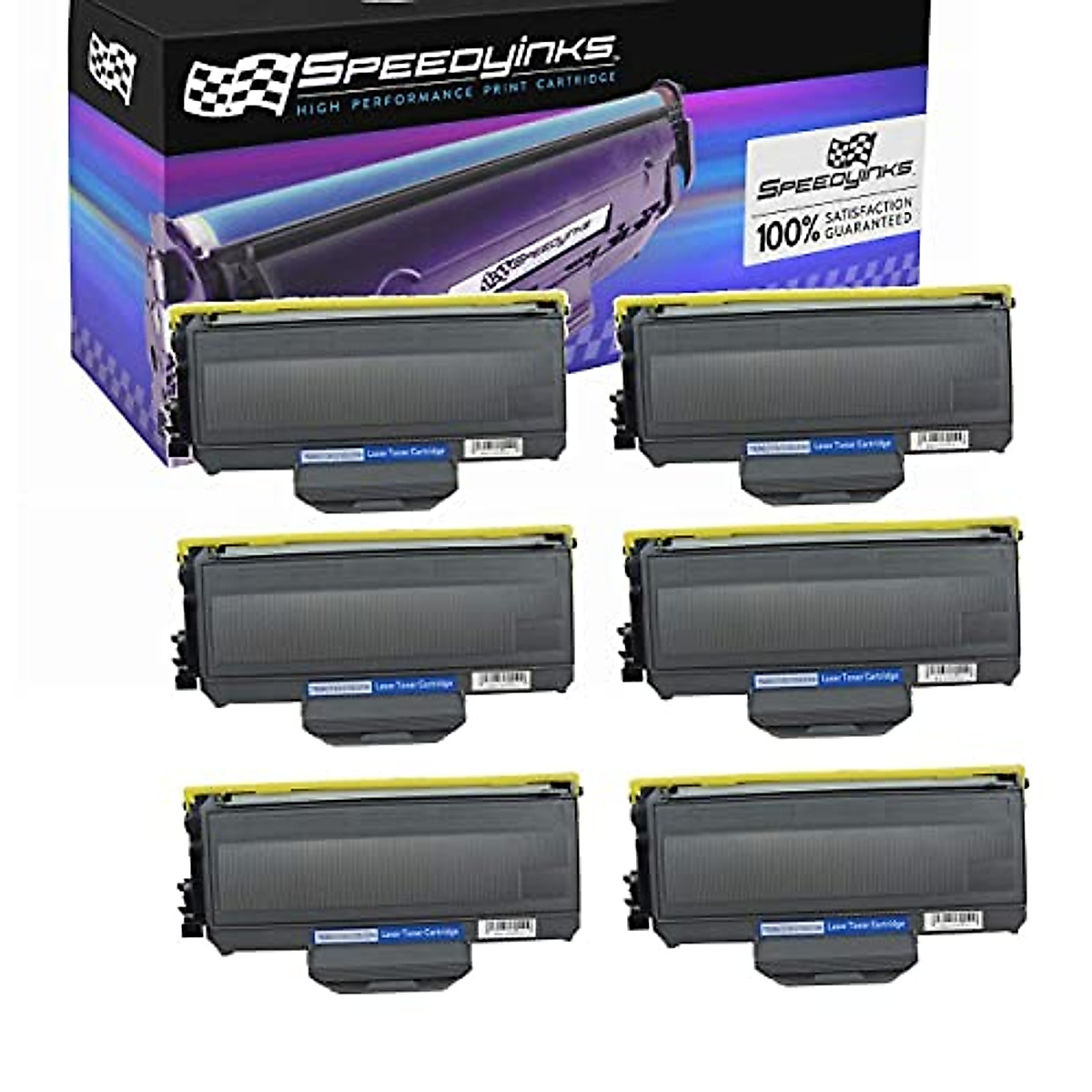 Speedy Inks Compatible Toner Cartridge Replacement for Brother TN360 (Black, 6-Pack)