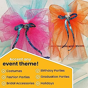 Expo International Decorative Matte Tulle, Spool of 6 Inches X 100 Yards, Polyester-Made Tulle Fabric, Matte Finish, Lightweight, Versatile, Washable, Easy-to-Use Pink