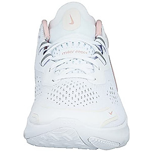 Nike Women's React Miler 2 Shoes, White/Pink, 10.5