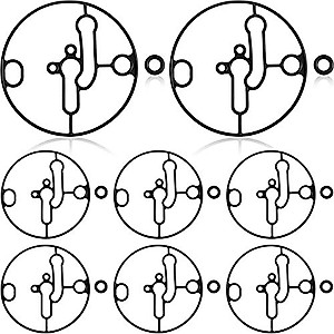 8 Sets Bowl Gasket for 698781 Float Bowl Gasket Replacement Part Including 8 Pieces 698781 Bowl Gaskets and 8 Pieces Seals O-Ring Compatible with Nikki Carburetor Troy-Bilt Toro Lawn Mowers (Black)