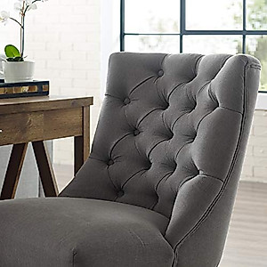 Linon Home Décor Honor Light Gray Office Chair, Grey