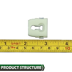 GRAND ORANGE Body Side Belt Moulding Molding Trim Clips 10pcs Compatible with Ford F100 F150 F250 F350 1973 1974 1975 1976 1977 1978 1979/Fit Ford Broncos 1978-1979