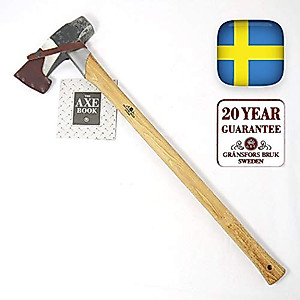 Gransfors Bruk Splitting Maul 31.50 Inch Wood Splitting Axe, 450