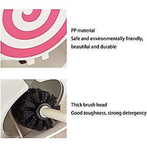 Creative Toilet Bowl Brush and Stand Cute Wall Mounted Toilet Cleaner Brush Home Toilet Brush for Bathroom Deep Cleaning
