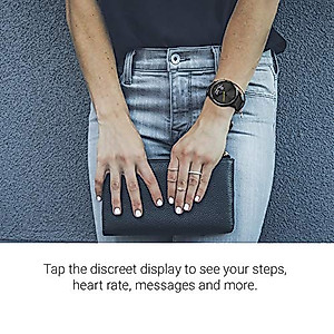 Garmin vívomove HR, Hybrid Smartwatch for Men and Women, White/Rose Gold (Renewed)