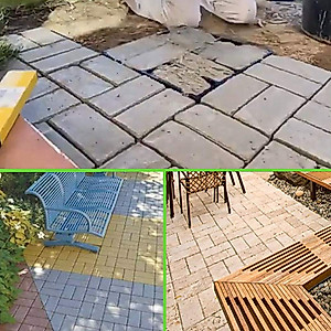 2 Pack 15.7"x15.7"x1.57" Walk Path Maker Reused Concrete Molds Pathmate Stone Molding Stepping Stone Paver Walk Way DIY Path Paving Garden Yard Patio Mold (8-Grid)…