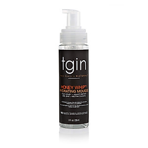 tgin Honey Whip Hydrating Mousse for Natural, Dry, Curly, and Damaged Hair - 8 Oz