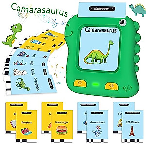 Toddler Toys for 2 3 4 5 Year Old Boys Girls, Richgv Pocket Speech Flash Cards Dinosaur Toys 2 Year Old Boy Girl Birthday Gifts Preschool Speech Development Toys Autism Sensory Toys Travel Essentials