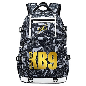 UMocan Karim Benzema Casual Daypack with USB Charger Port-Lightweight Canvas Bookbag Multifunction Knapsack for Teen