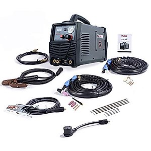 AMICO CTS-180, 180-Amp High Frequency Start TIG Welder, 160-Amp Stick Arc Welder, 40-Amp Plasma Cutter, 3-in-1 Combo Welding Cutting