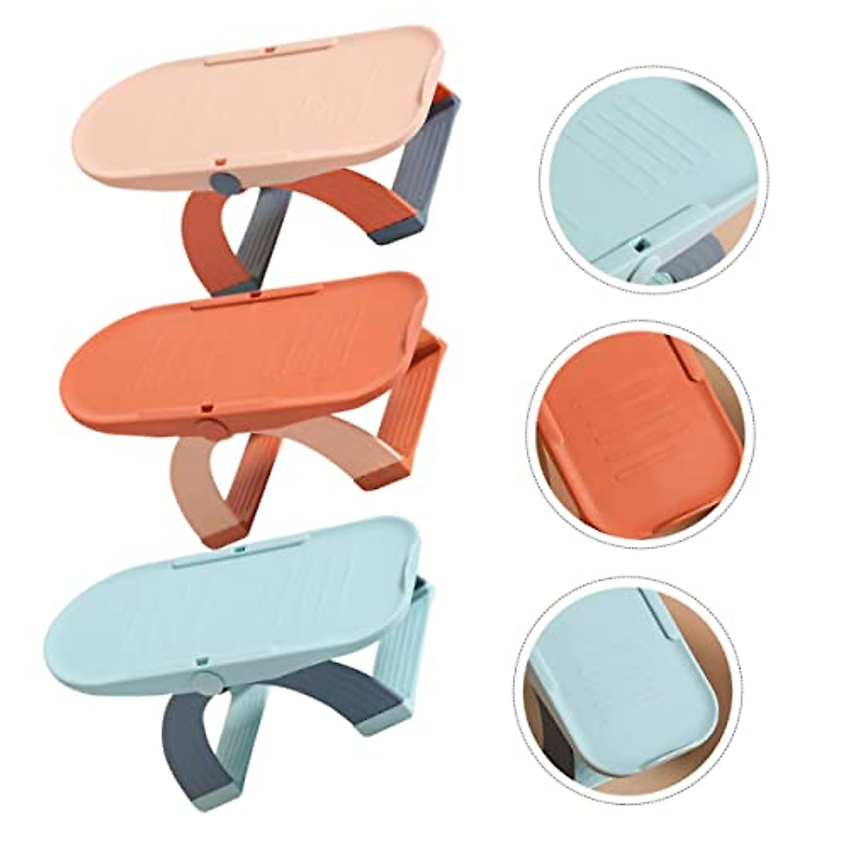 Alipis 3pcs Shoe Rack Adjustable Shelf Brackets Shoe Organizer Adjustable Stand Shoe Rack Holder Shoe Holder Shoe Storage Holder Slipper Rack Holder Double Layer Shoe Holder Home Supply