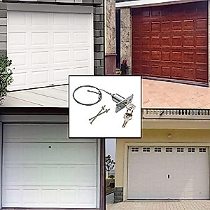 Emergency Release Lock Kit, Emergency Disconnect Release Key Lock with 2 Keys, Garage Door Opener Quick Release Lock for Universal Garage Door