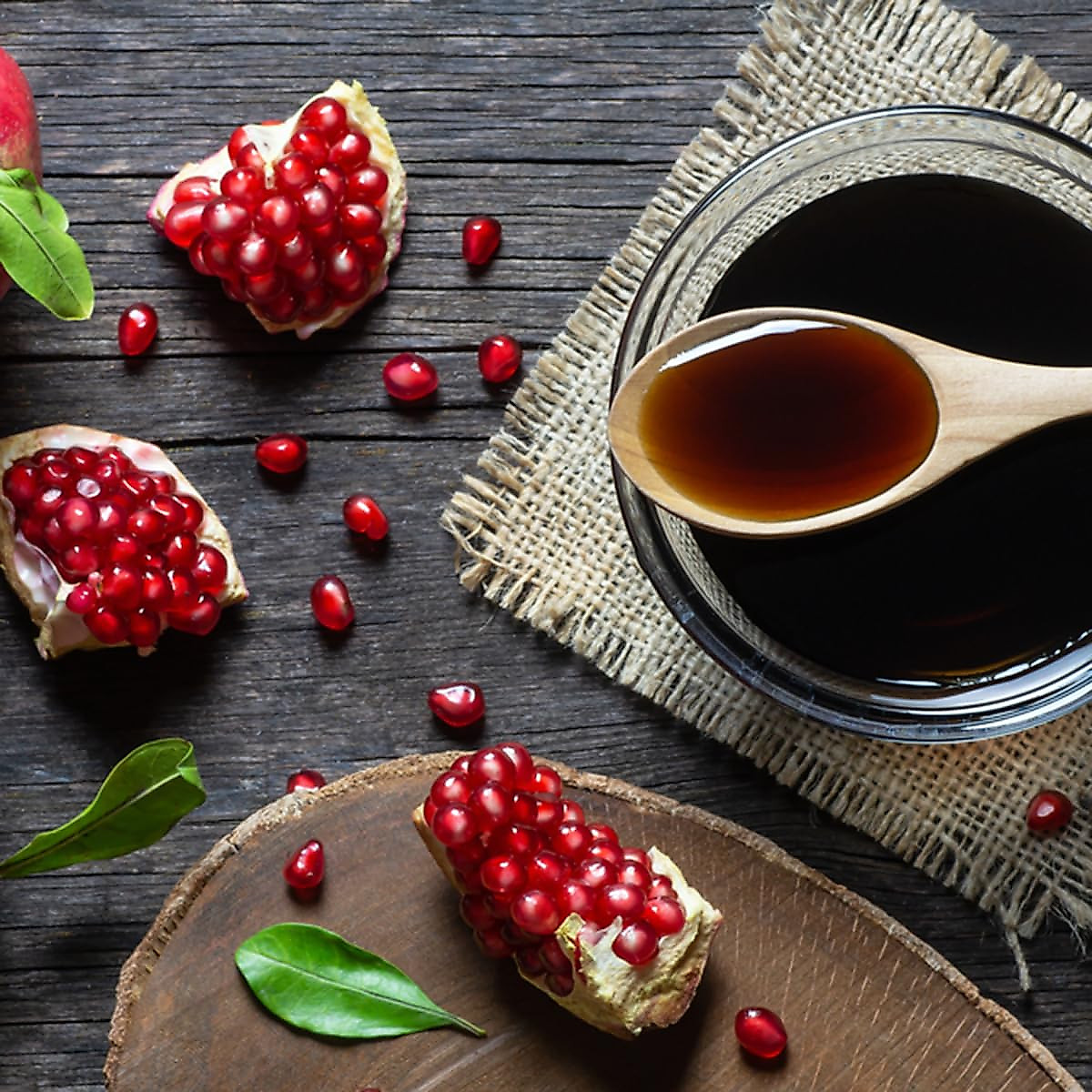 Little Caria Organic Pomegranate Molasses - USDA Organic, Mediterranean Superfood, No Added Sugar, No Additives, 11.6 oz