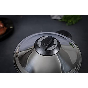 Kuhn Rikon 3762 Duromatic Top Stainless Steel Pressure Cooker with Side Grips, 6 Litre / 24 cm