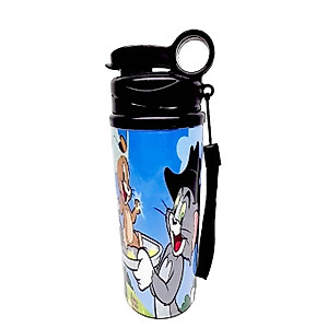 Tom & Jerry Print Copper Bottle For Drinking Water Copper Water Bottle Drink More Leak Proof Copper Water Vessel Premium Copper Bottle With Leak Proof Design By ORNATE INTERNATIONAL.