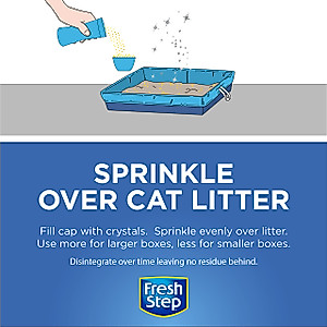 Fresh Step Cat Litter Crystals in Fresh Scent Cat Litter Box Deodorizer Combats Cat Odors and Neutralizes Smells to Keep Your Home Clean, 15 Ounces (Pack of 3)