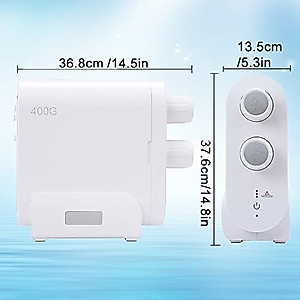 RYKIPO Water Filtration System Water Purifier, Under Sink Water Filter, 1.5:1 Drain Rate, 400GPD High Flow Reverse Osmosis Water Filter for Home and Kitchen