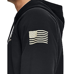 Under Armour mens Freedom Flag Fleece Hoodie, (002) Black / / None, Medium