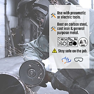 CORTOOL Cut Off Wheels 3-Inch, 27PCS Stainless Steel & Metal Cutting Wheels, 3” x 1/16” x 3/8” Cutting Discs with Mandrel for Die Grinder