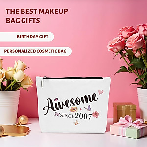 The 18th birthday gift for women, the 18th birthday decoration gift for women - the 18th birthday gift idea for friends, girlfriends, sisters, colleagues and BFF - the cosmetic bag since 2007