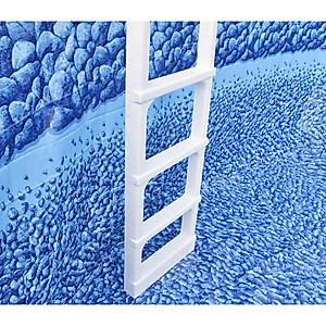 Main Access ProSeries in-Pool Deck Ladder for 48-54 Inch Above Ground Swimming Pools, White