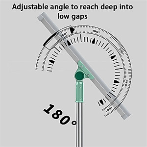 Broom Silicone, Retractable Silicone Floor Scraper Bathroom Wiper 35cmsiliconegroundscrape, Silicone Scraper Broom Wiper & Floor Mop, Rubber Broom for Pet Hair Hardwood Floor(50cm)