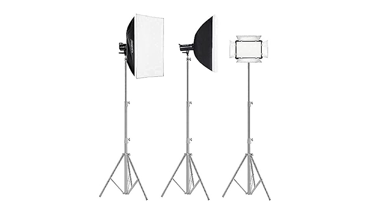 Heavy Duty Stainless Steel Light Stands | Pro Studio Tripod