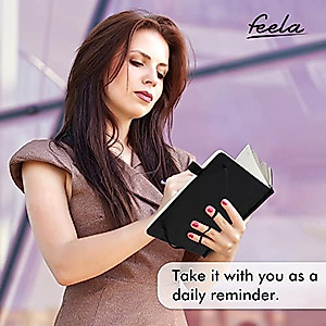 12 Pack Notebooks Journals Bulk with 12 Black Pens, Feela A5 Hardcover Notebook Classic Ruled Journal Set with Pen Holder for School Business Work Travel Writing, 120 GSM, 5.1”x8.3”, Black