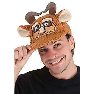 elope Disney Beast Plush Fuzzy Costume Cap with Ears Standard Multicolor