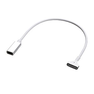 BEYEE Charge Converter 85W Output, USB C Female to Magnetic 2 T Tip Charging Cable Compatible with Mac Book (2012-2016) air 11'' 13''/ Pro 13'' 15''