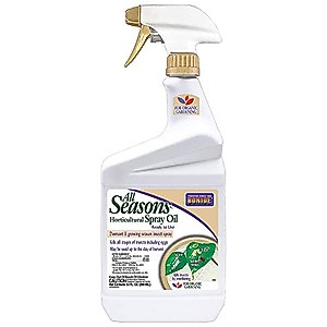 Bonide All Season Horticultural & Dormant Spray Oil, 32 oz Ready-to-Use Spray, Disease Prevention and Insect Killer for Organic Gardening