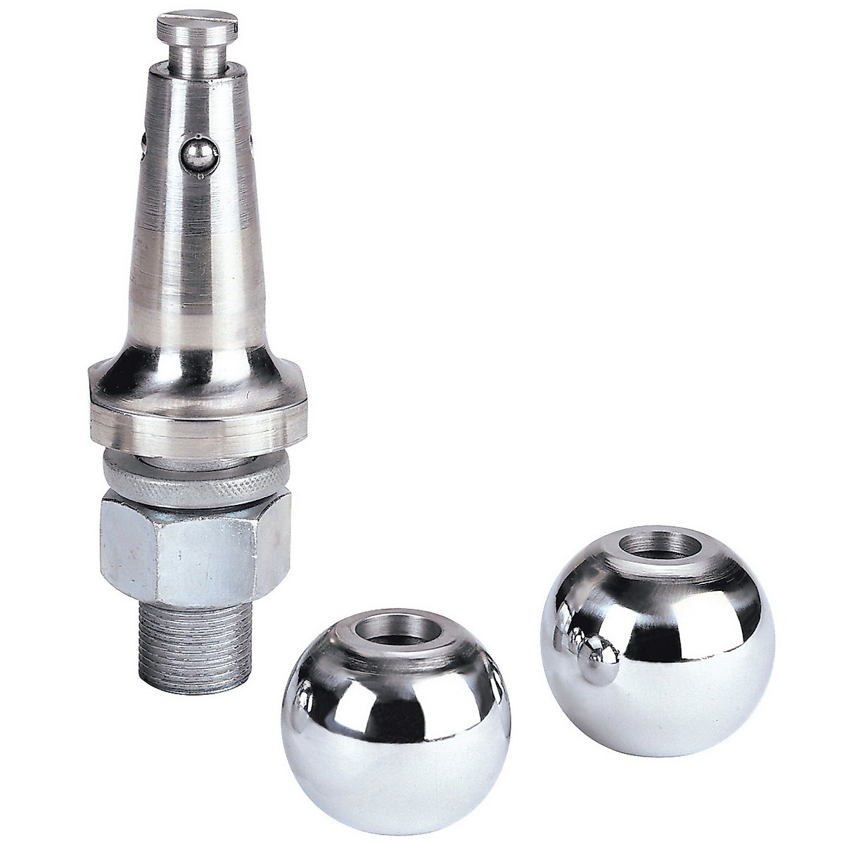 Reese 74307 Interchangable 1 7/8" and 2" Hitch Ball Kit Chrome