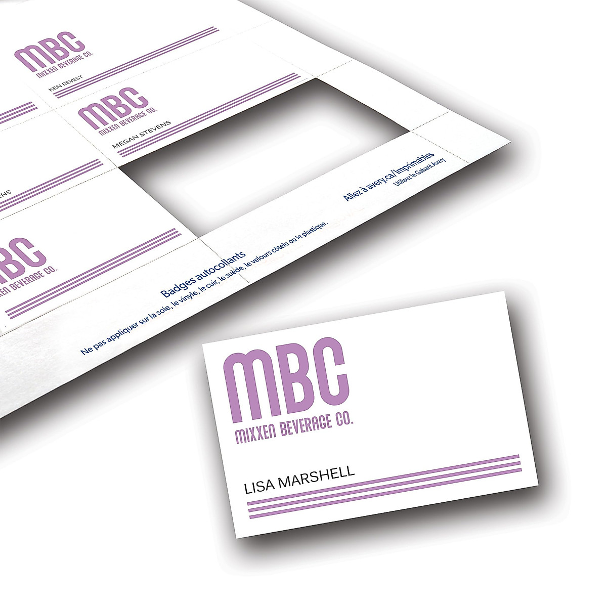 Avery Customizable Name Badge Inserts, 3" x 4", White, 2 Packs of 300, 600 Printable Name Tag Inserts Total (35392)