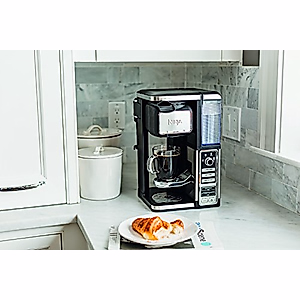 Ninja Single-Serve, Pod-Free Coffee Maker Bar with Hot and Iced Coffee, Auto-iQ, Built-In Milk Frother, 5 Brew Styles, and Water Reservoir (CF111)