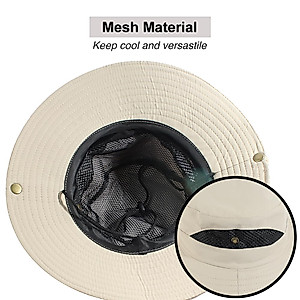 CAMOLAND Sun Hat with Removable Mesh Head Net Safari Hat Outdoor UV Protection