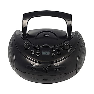 Naxa Electronics NPB-254 Portable CD Radio Player with Programmable Memory and AM/FM Radio, Black